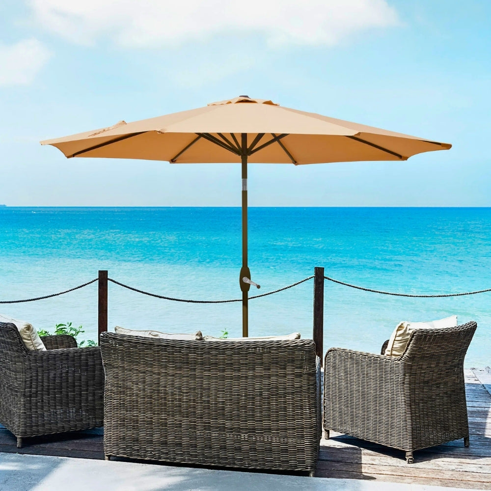 Durable Center Pole Umbrella for All-Weather Use – Devoko